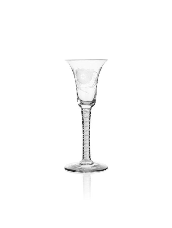 Bonhams A Jacobite Wine Glass Circa 1765