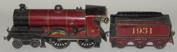 Bonhams Bassett Lowke Cw 4 4 0 Duke Of York And 6 Wheel Tender 1931