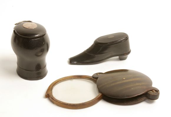 Bonhams : An 18th century horn snuff mull