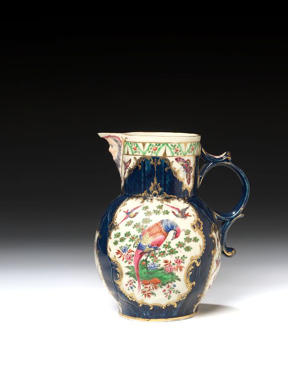 Bonhams : A good Worcester mask jug, circa 1770