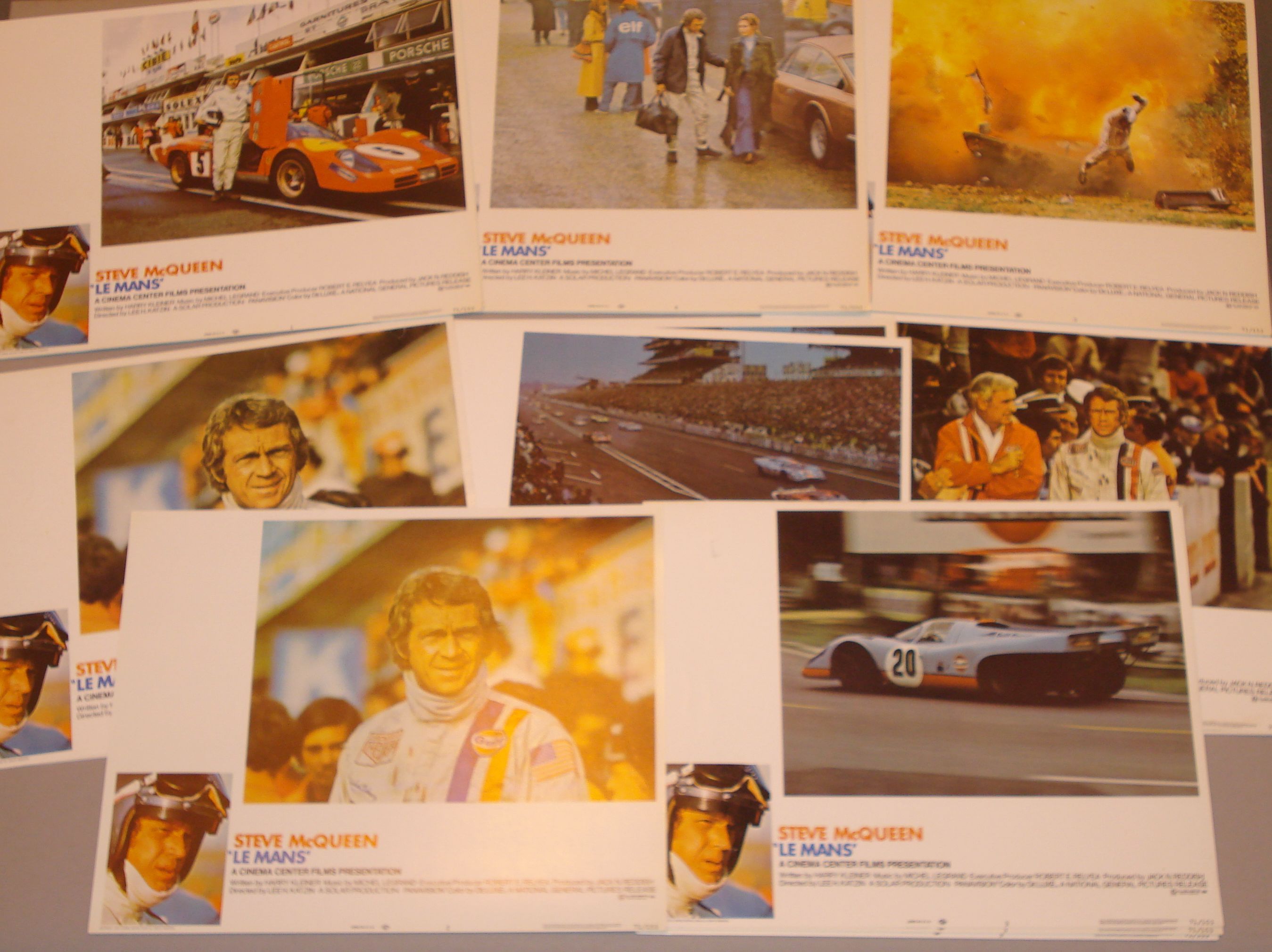 Bonhams Cars : A lot of 'Le Mans' film lobby cards,