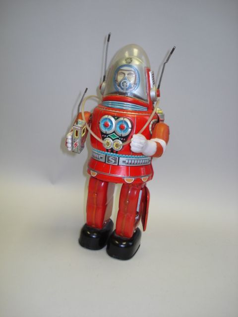 Bonhams : A battery operated Rosco Astronaut, made by Nomura of Japan ...