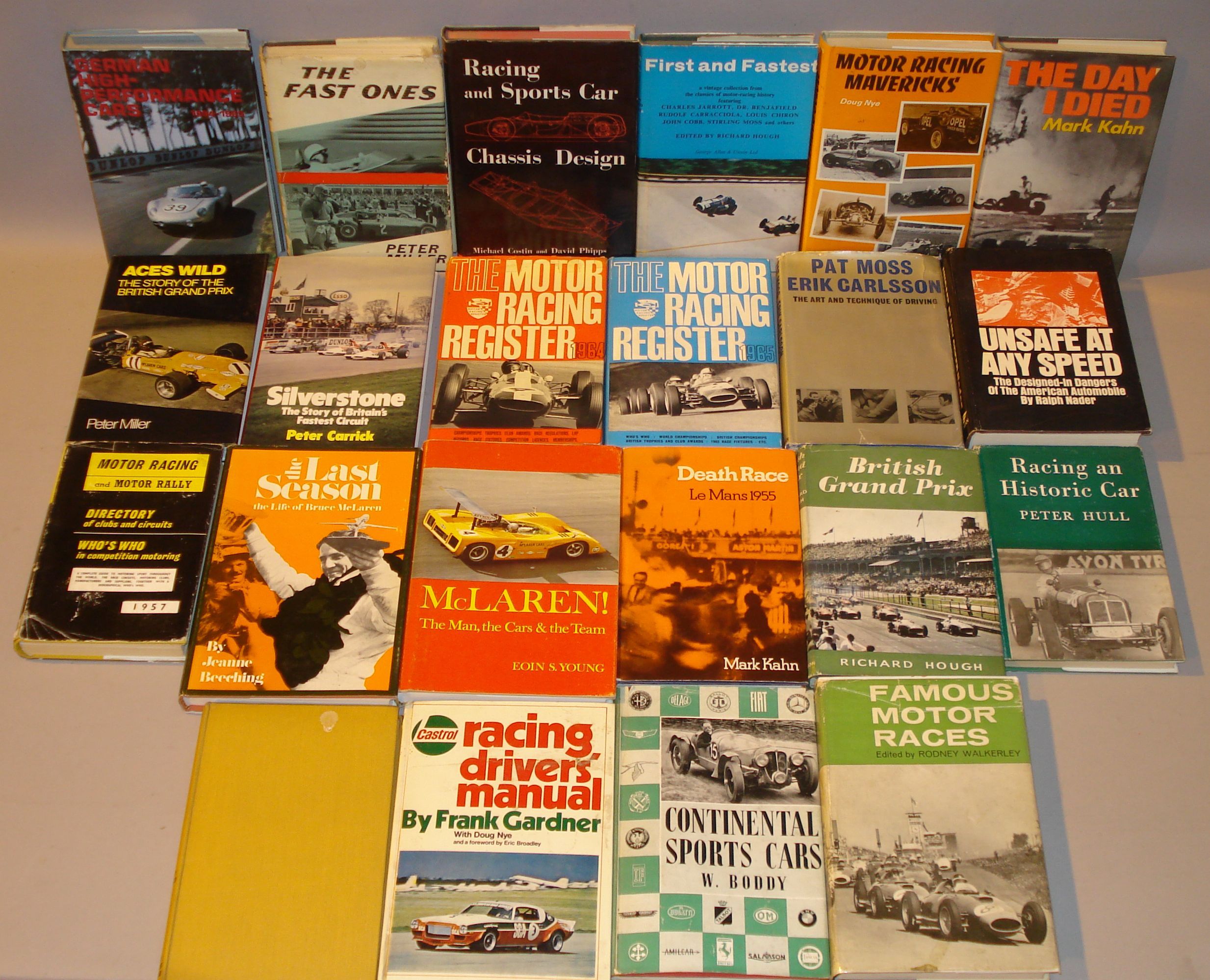 Bonhams Cars : A good selection of motor racing related books,
