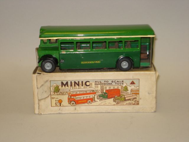 Bonhams : A Tri-Ang Minic clockwork Green Line single decker bus ...