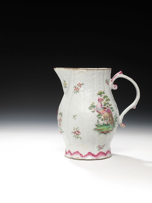 Bonhams : A rare Longton Hall Jug, circa 1758-60