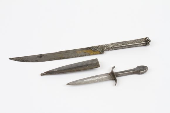 Bonhams : A Yataghan type dagger, and an Eastern dagger and sheath