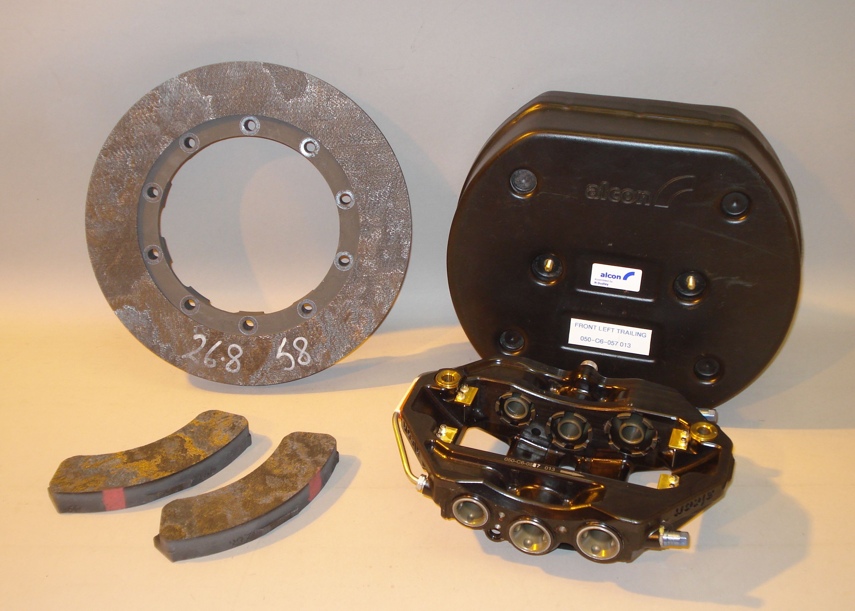 Bonhams Cars : A brake caliper and brake disc assembly from a 2005 Honda,