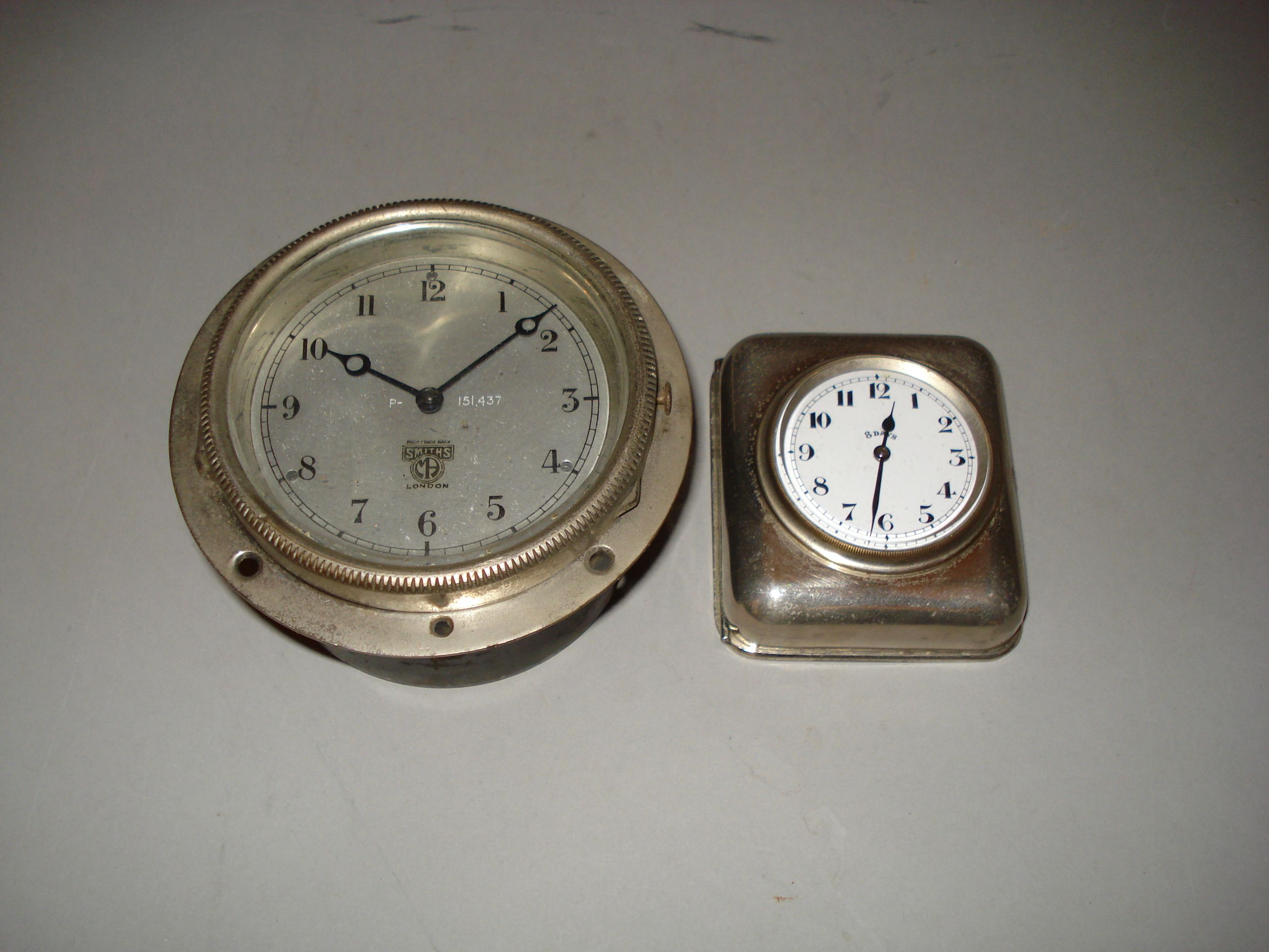 Bonhams Cars : Two car clocks,