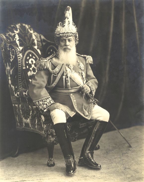 Bonhams : NEPAL Two portraits of Chandra Shamsher Jang Bahadur Rana ...