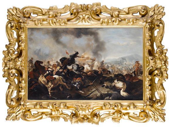 Bonhams : Manner of Jacques Courtois, called il Borgognone A cavalry ...