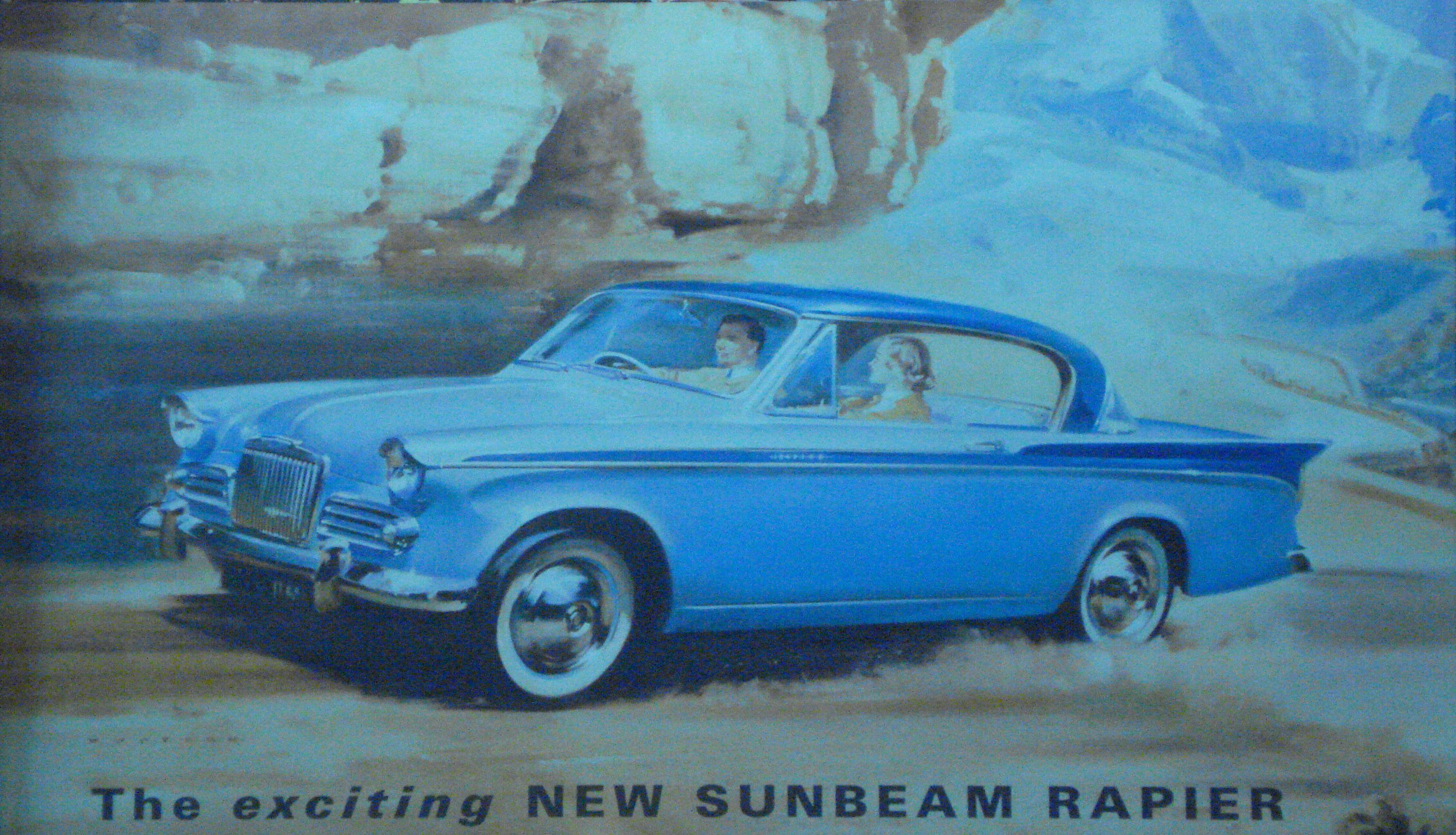 Bonhams Cars : A large New Sunbeam Rapier display panel,