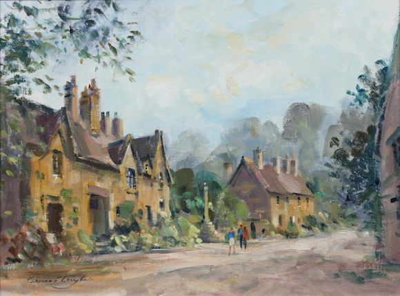 Bonhams : Ivan Taylor (British, born 1946) 'Stanton on the Wold' 30.5 x ...