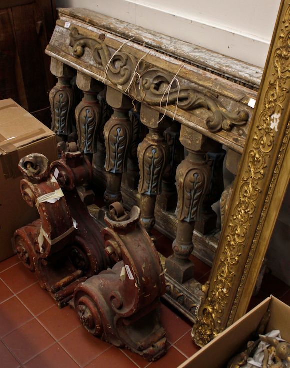 Bonhams : Two sections of a Victorian or Edwardian fairground ride ...