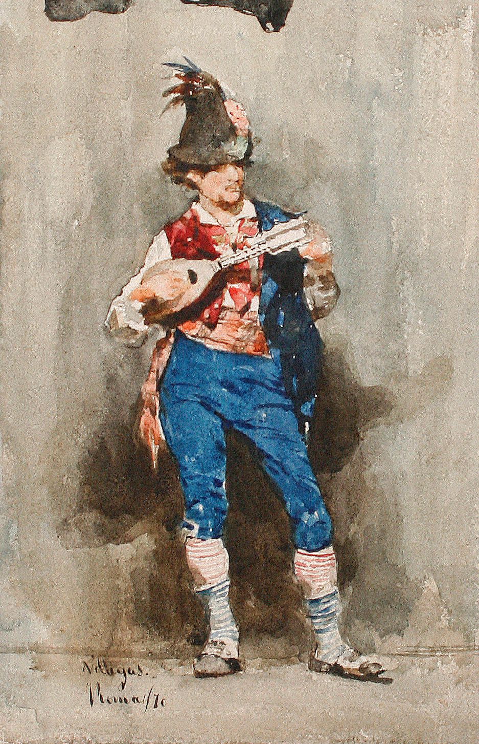 Bonhams : José Villegas y Cordero (Spanish, 1848-1921) Mandolin player