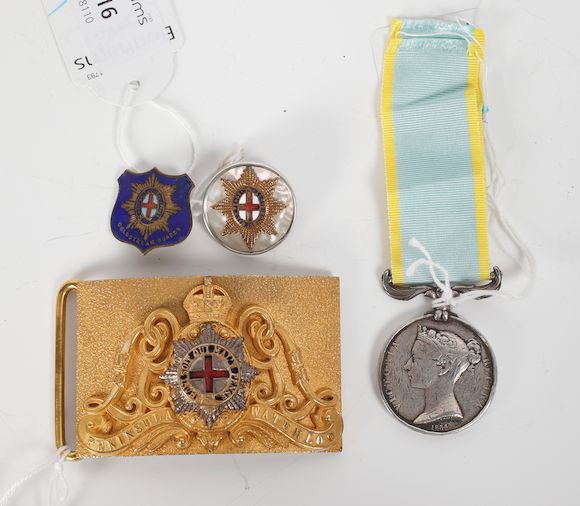Bonhams : Lifeguards Officer's Waist Belt Plate