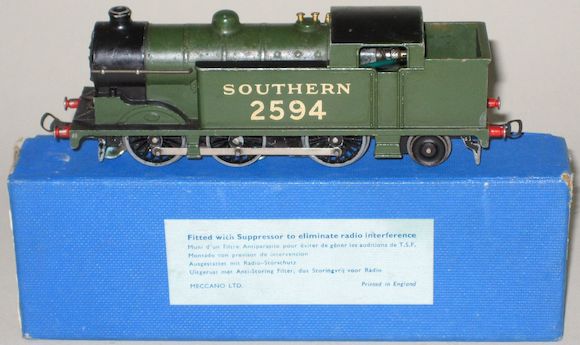 Bonhams : Hornby (pre-war) EDL7 0-6-2T Southern 2594 locomotive