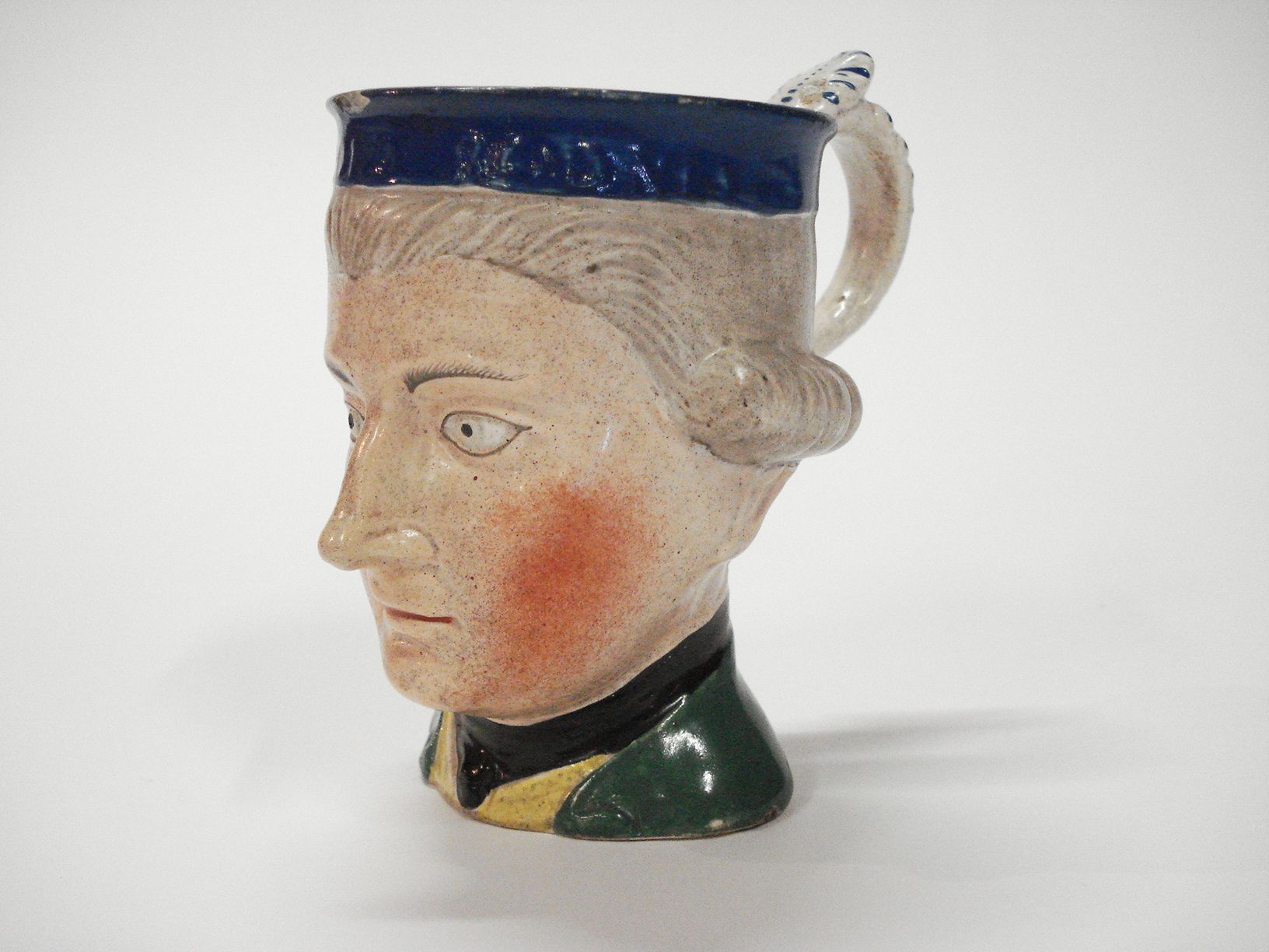 Bonhams : A Staffordshire Admiral Rodney mug, circa 1810