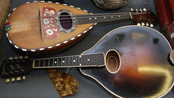 Bonhams : Two cased mandolins