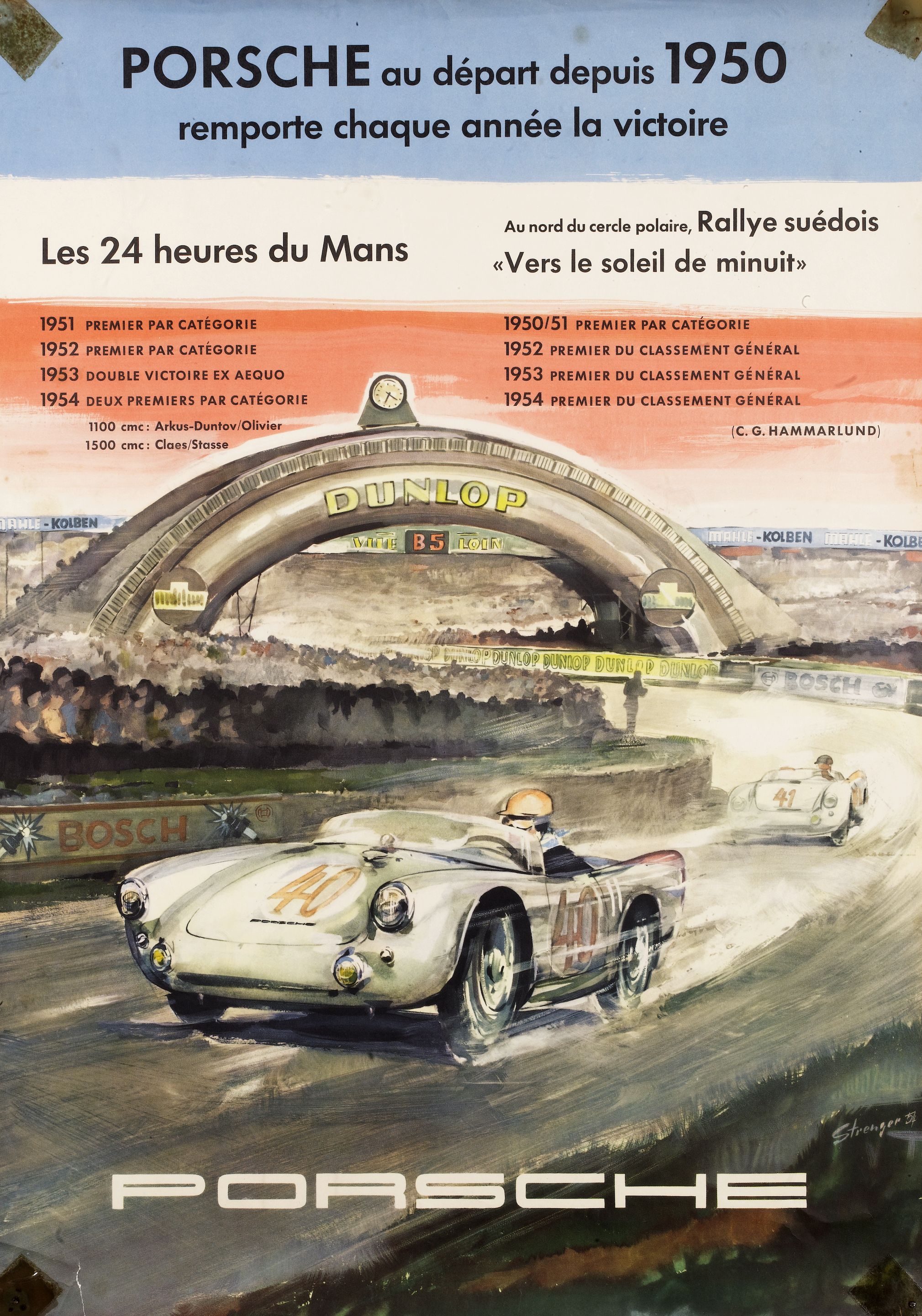Bonhams Cars : An original Porsche factory poster,