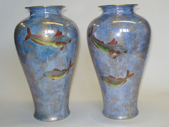Bonhams : A pair of Wilton Ware lustre vases First half 20th century