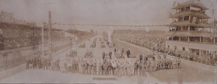 Bonhams Cars : A panoramic Indianapolis 500 startline photograph by ...