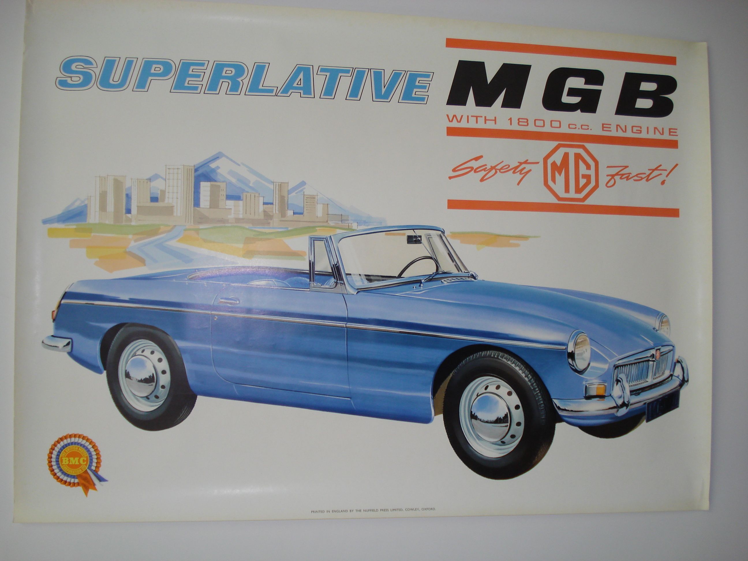 Bonhams Cars : An MGB advertising poster