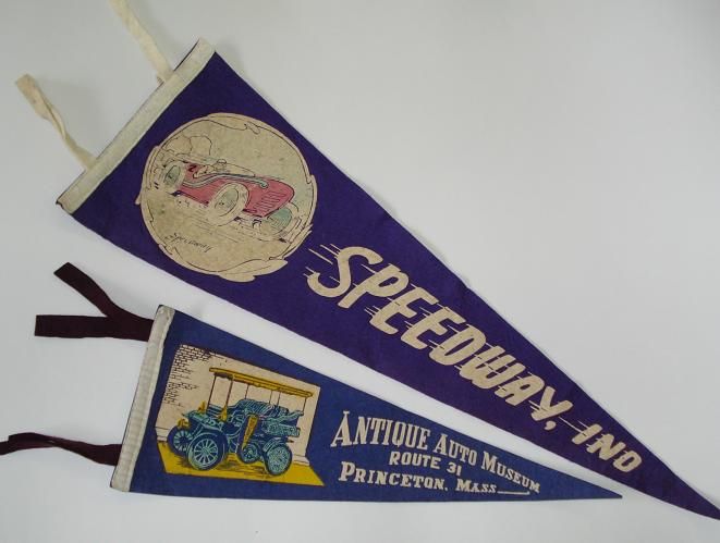 Bonhams Cars : Two felt pennants,