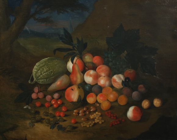 Bonhams : Louis (Lewis) Hubner (German, born circa 1694-1769) A melon ...