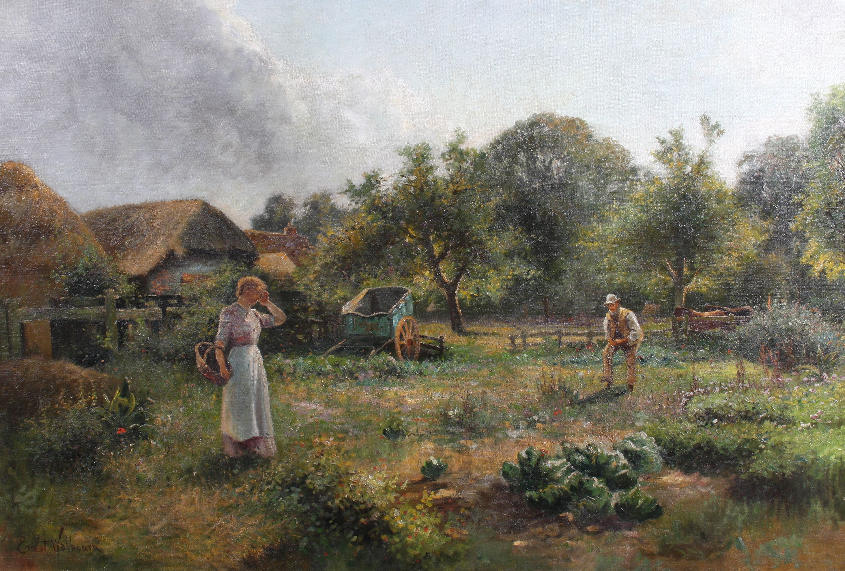 Bonhams : Ernest Walbourn (British, 1872-1927) Summer 92.5 x 130cm.