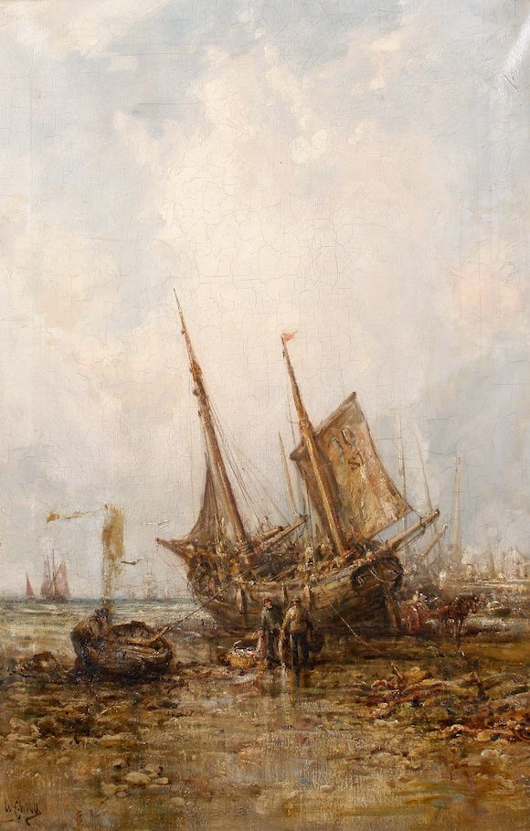 Bonhams : William Edward Webb (British, 1862-1903) Beach scene