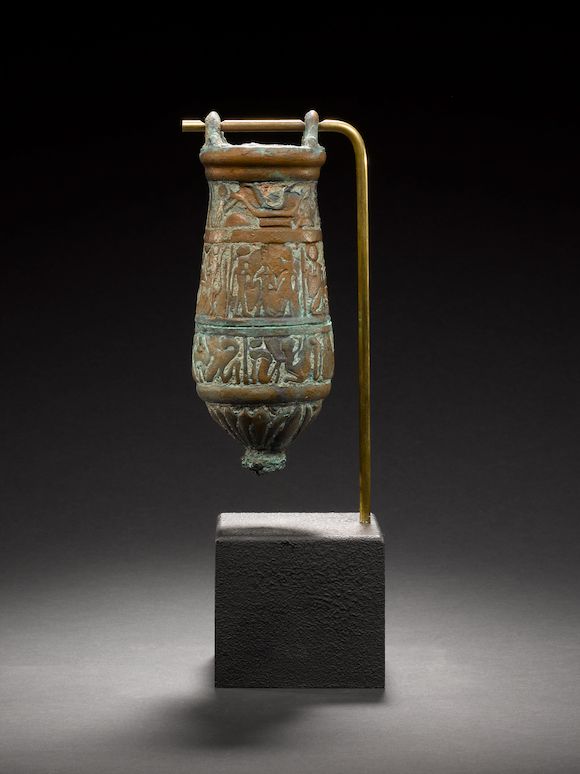 Bonhams : An Egyptian bronze situla