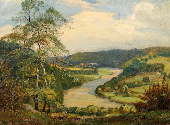 Bonhams : Donald H. Floyd (British, 1892-1965) Horseshoe Bends, River ...