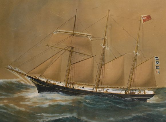 Bonhams : English School, early 20th Century The schooner Elizabeth Bennett