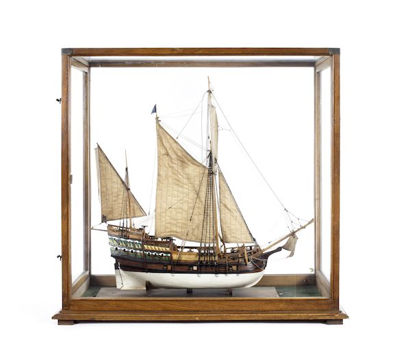 Bonhams : A model of a Dutch Cromster merchant sloop. 35x15x34.5in ...