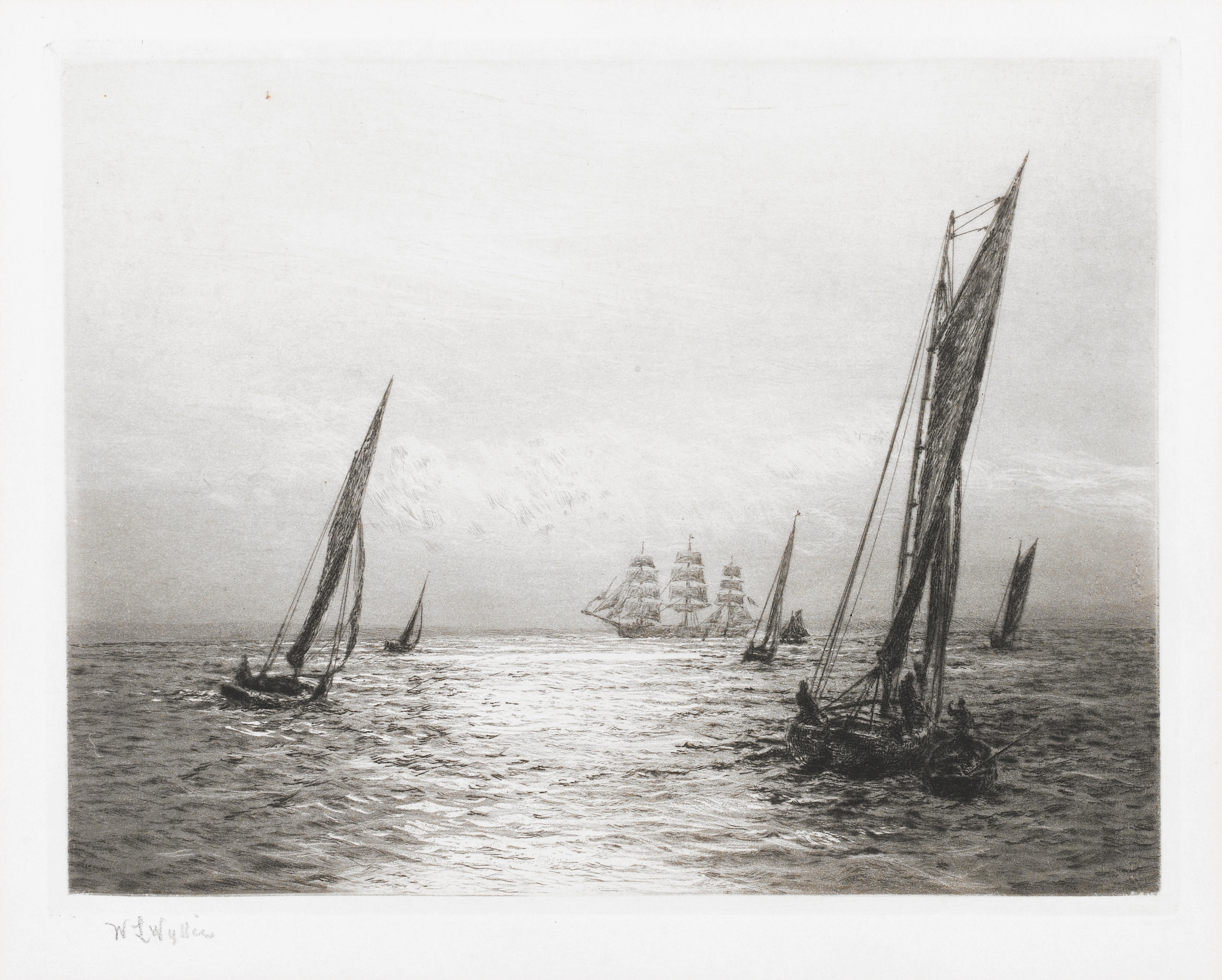 Bonhams : William Lionel Wyllie (British, 1851-1931) Sunshine on the ...