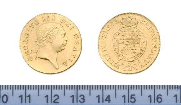 Bonhams : George III, Guinea, 1813, sixth laureate head right,