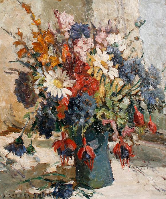 Bonhams : Dorothea Sharp (British, 1874-1955) Still life of mixed ...