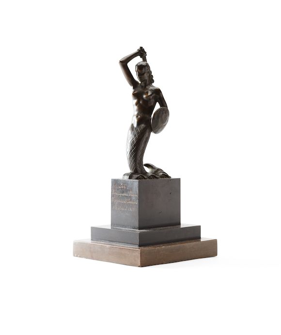 Bonhams The Warsaw Mermaid A Presentation Bronze Sculpture With