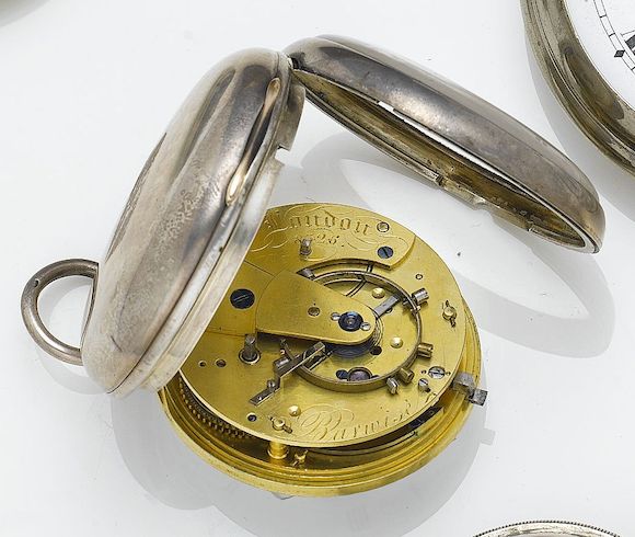Bonhams : Barwise. A silver cased open face pocket chronometerNumber ...