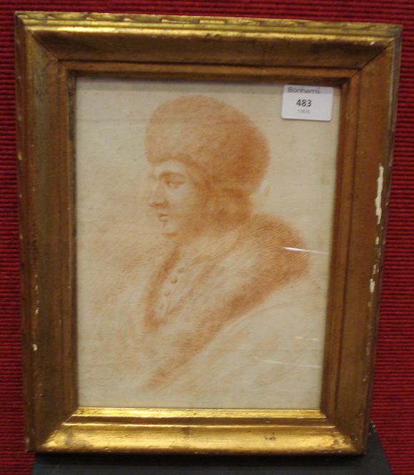 Bonhams : Andres Reus Portrait of a gentleman wearing a fur hat and fur ...