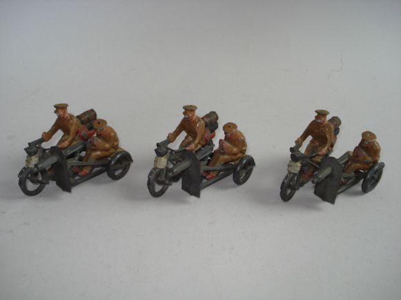Bonhams : Britains set 199, Motor Cycle Machine Gun Corps 6