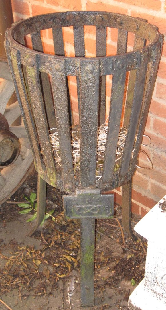 Bonhams : Cast iron brazier