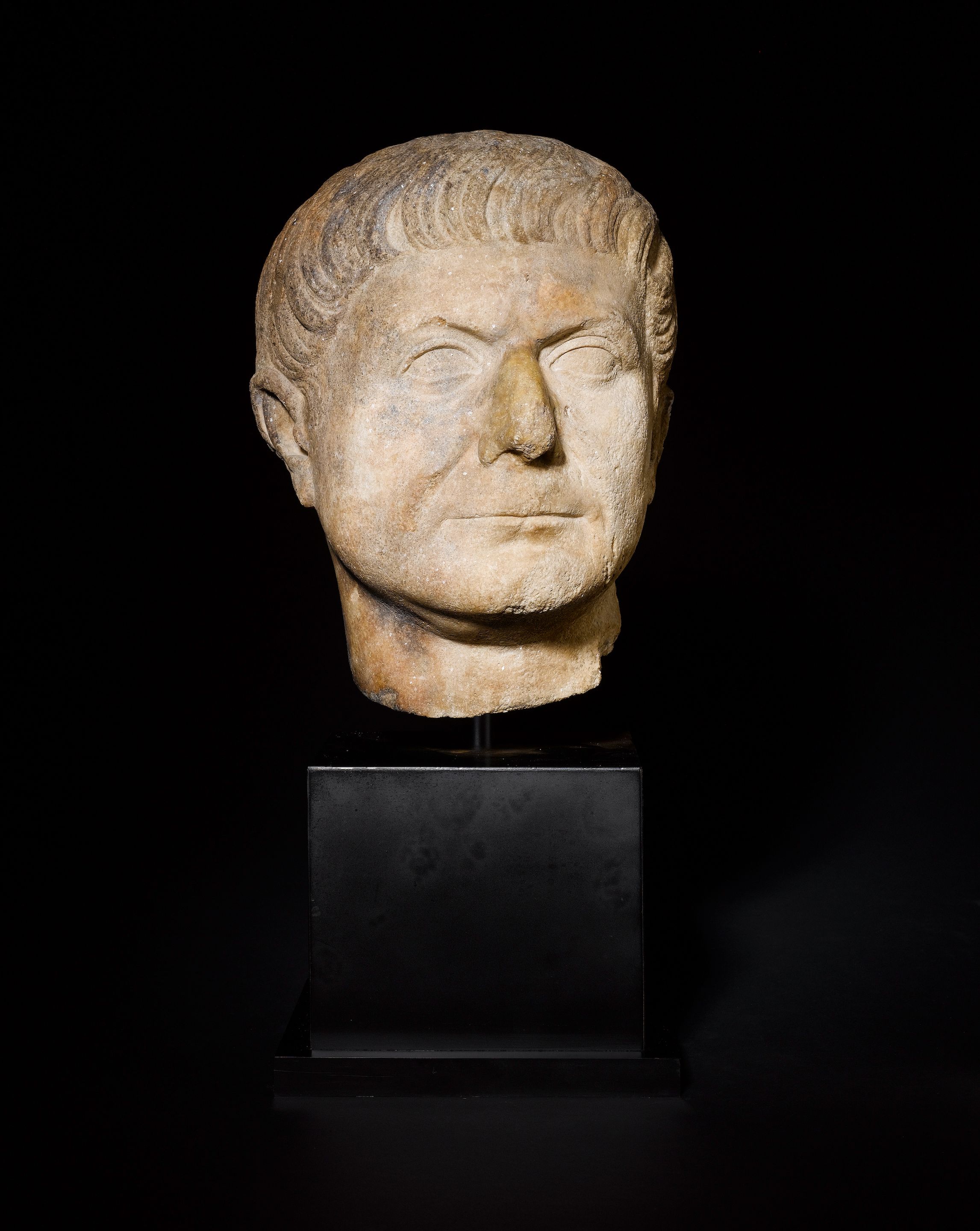 Bonhams : A Roman marble portrait head of the Emperor Trajan