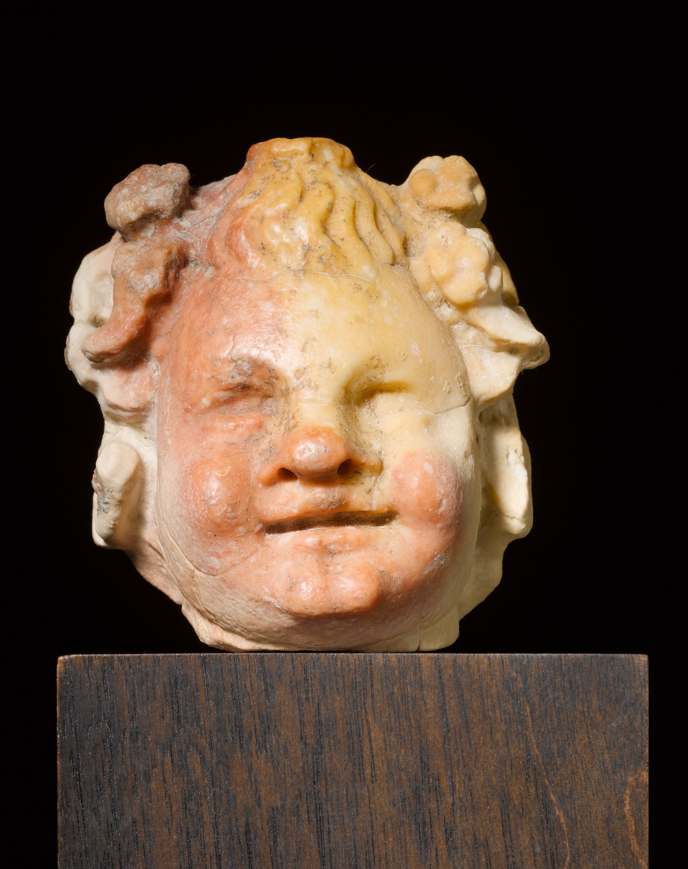 Bonhams : A Roman giallo antico marble herm of a youthful Dionysus