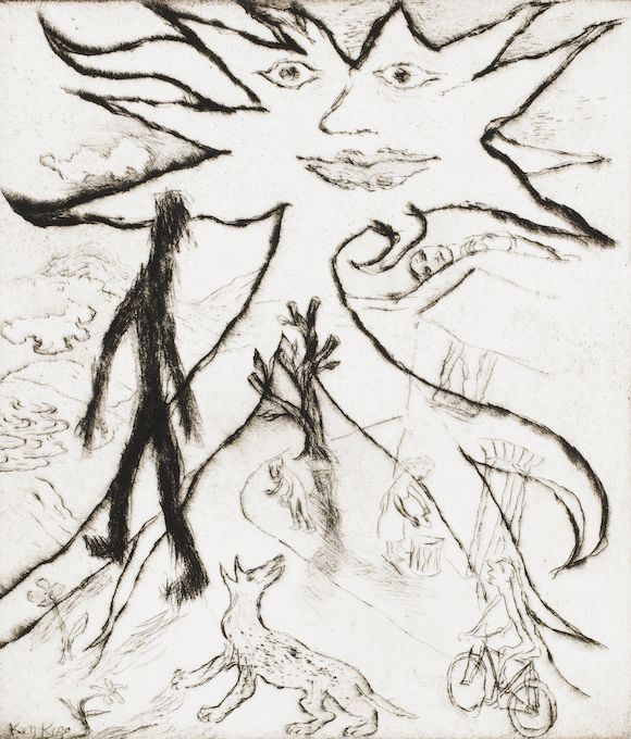 Bonhams : Ken Kiff (British, 1935-2001) The Sun Shining Down on a ...