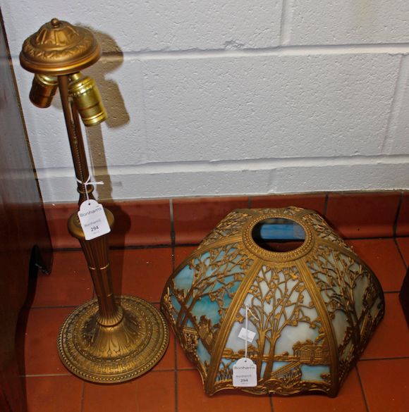 Bonhams : An American cast iron gilt painted table lamp, circa 1920 ...