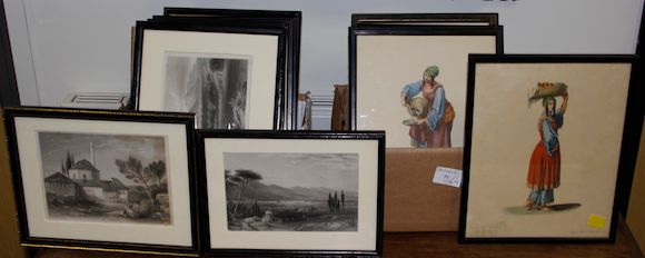 Bonhams : A number of 19th Century topographical engravings of Greece ...
