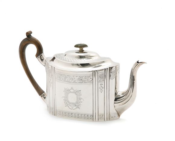 Bonhams : A George III Irish silver large teapot, by John Stoyte ...