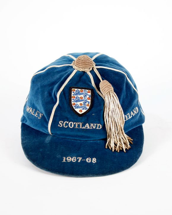 Bonhams : 1967/68 England International Cap awarded to Geoff Hurst