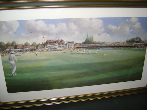 Bonhams : 1985 Cricket match in action Sherree Valentine-Daines